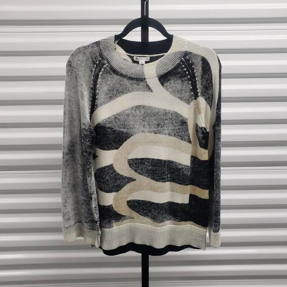 SPANNER | Sweaters | New Spanner Smokey Mountain Swirl Sweater In Tan ...